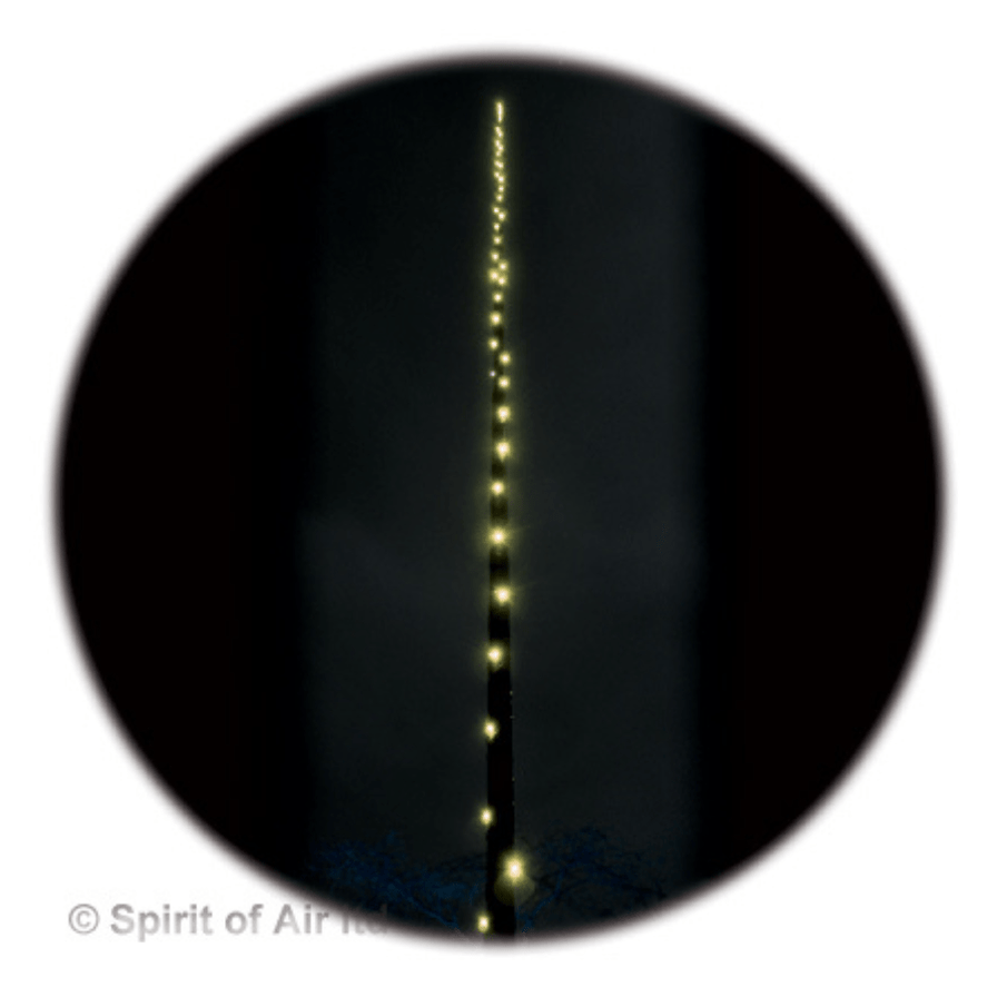 Solar LED Telescopic Pole Lights - Clear, Blue or Red — Aztec Leisure