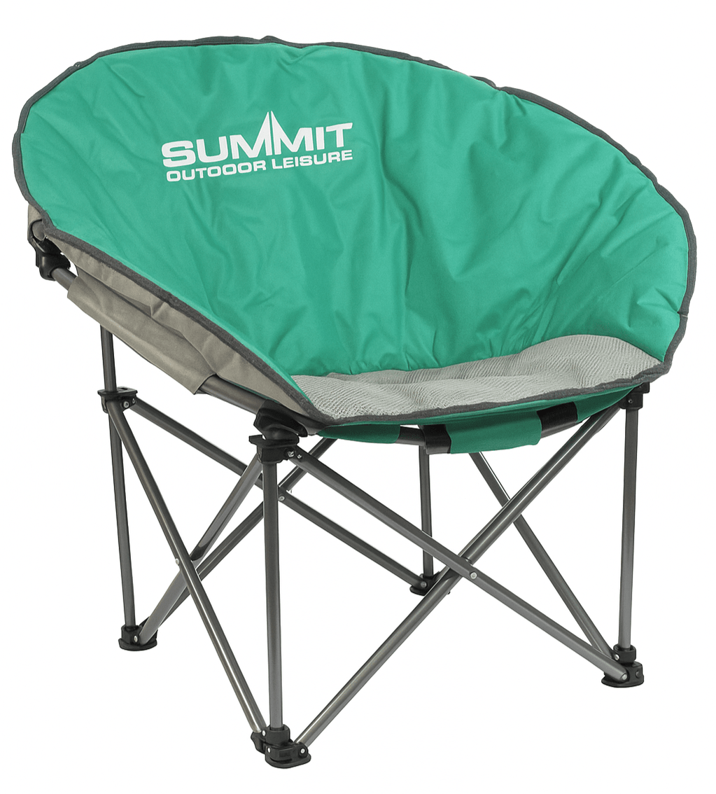 Summit Eclipse Folding Moon Chair - Green — Aztec Leisure