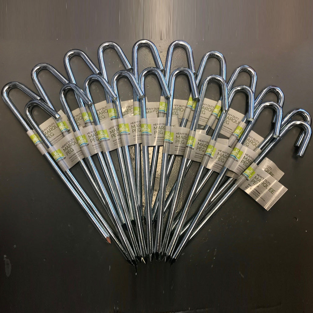 Heavy Duty Marquee Pegs - Ground Stakes - Jumbo Pegs