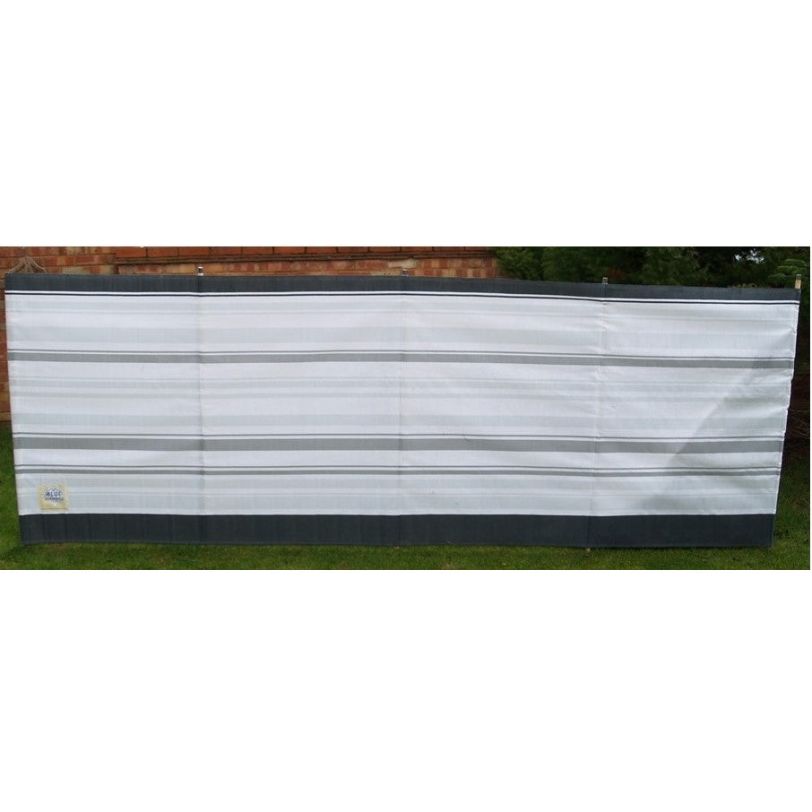 Blue Diamond Windbreak 5 Pole - Grey Stripe ***COLLECTION IN STORE ONL ...