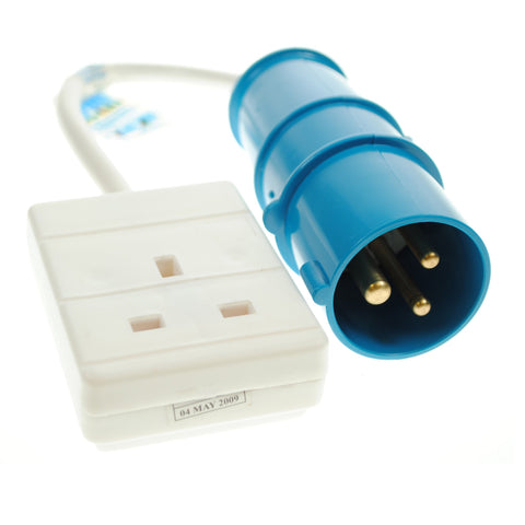 Mains Hook up Conversion Lead UK Socket