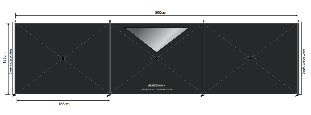 Outdoor Revolution Pronto Pro 3 Panel Pop up Windbreak