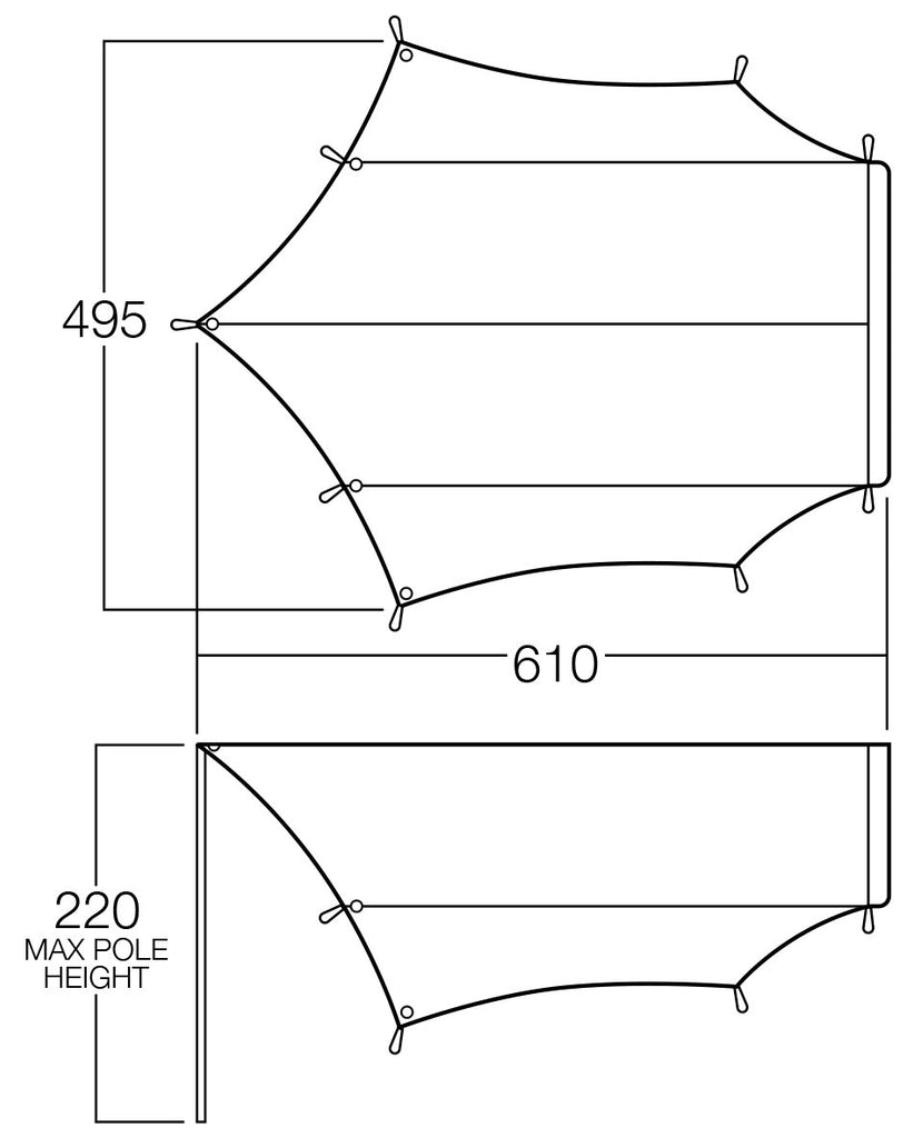 Vango Family Shelter / Tarp - Grey