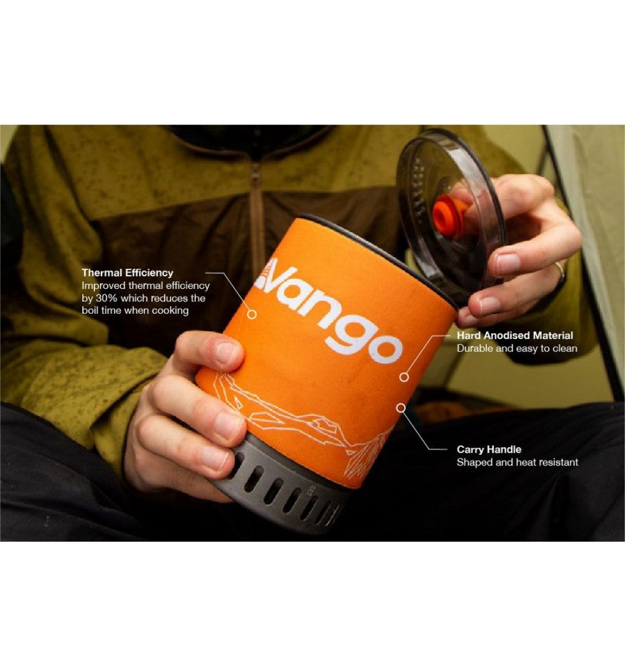 Vango Ultralight Heat Exchanger Cook Kit Grey / Cooking pot, cutlery a ...